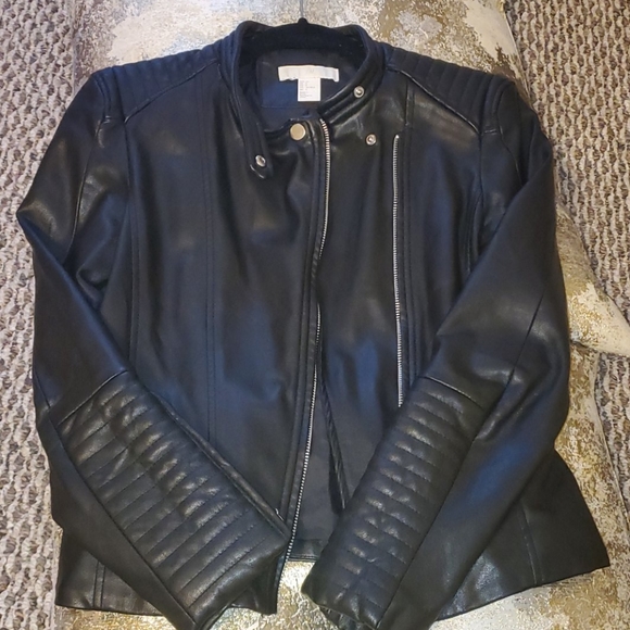 H&M | Jackets & Coats | Hm Leather Jacket | Poshmark